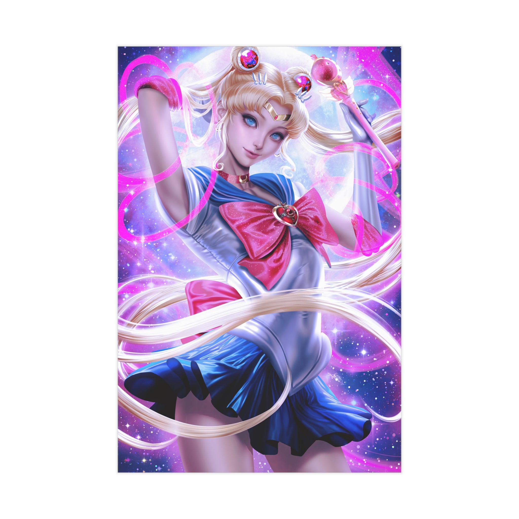 Sailor Moon "Lunar Guardian" Mini Art Print – Ariel Diaz Art